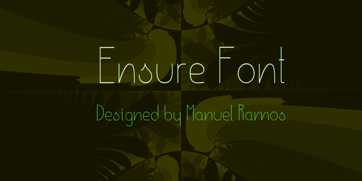 Ensure Font Family · 1001 Fonts