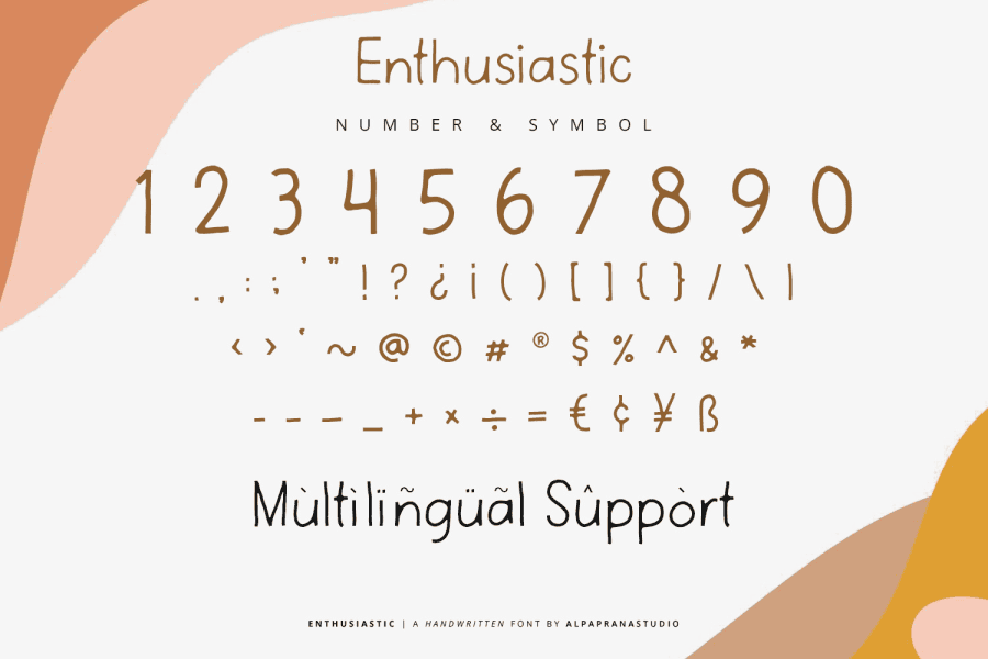 Enthusiastic Font · 1001 Fonts
