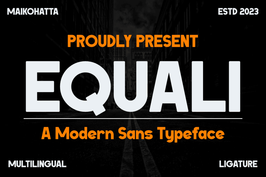 EQUALI Font · 1001 Fonts