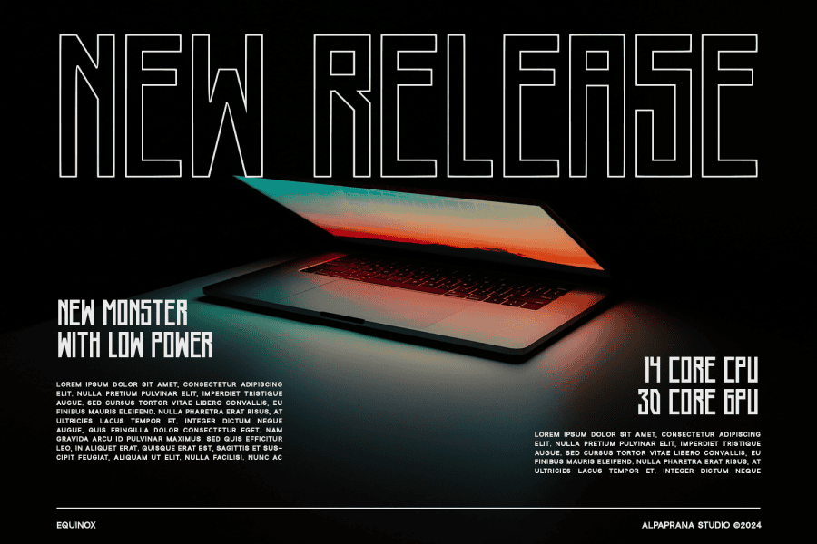 Equinox Font · 1001 Fonts