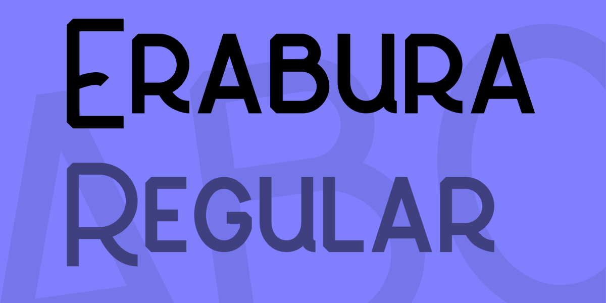 Erabura Font · 1001 Fonts