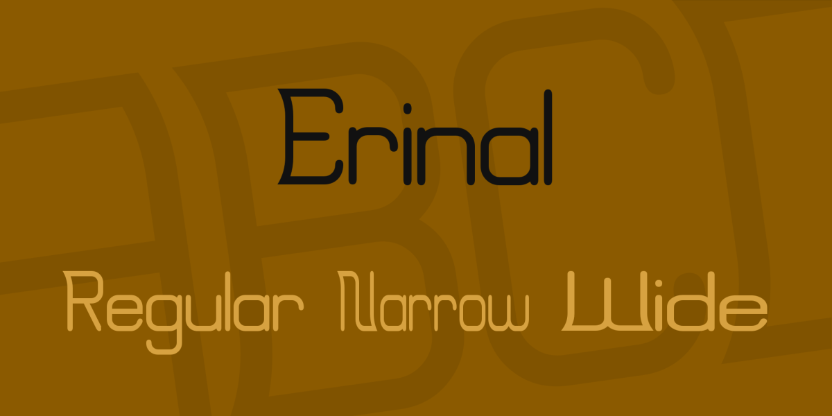 Erinal Font Family · 1001 Fonts