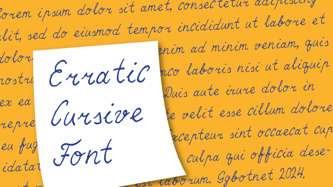 2 Free Erratic, Script Fonts · 1001 Fonts