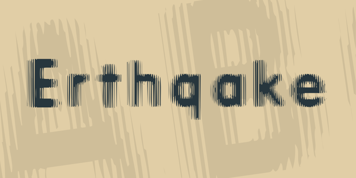 5 Free Earthquake Fonts · 1001 Fonts