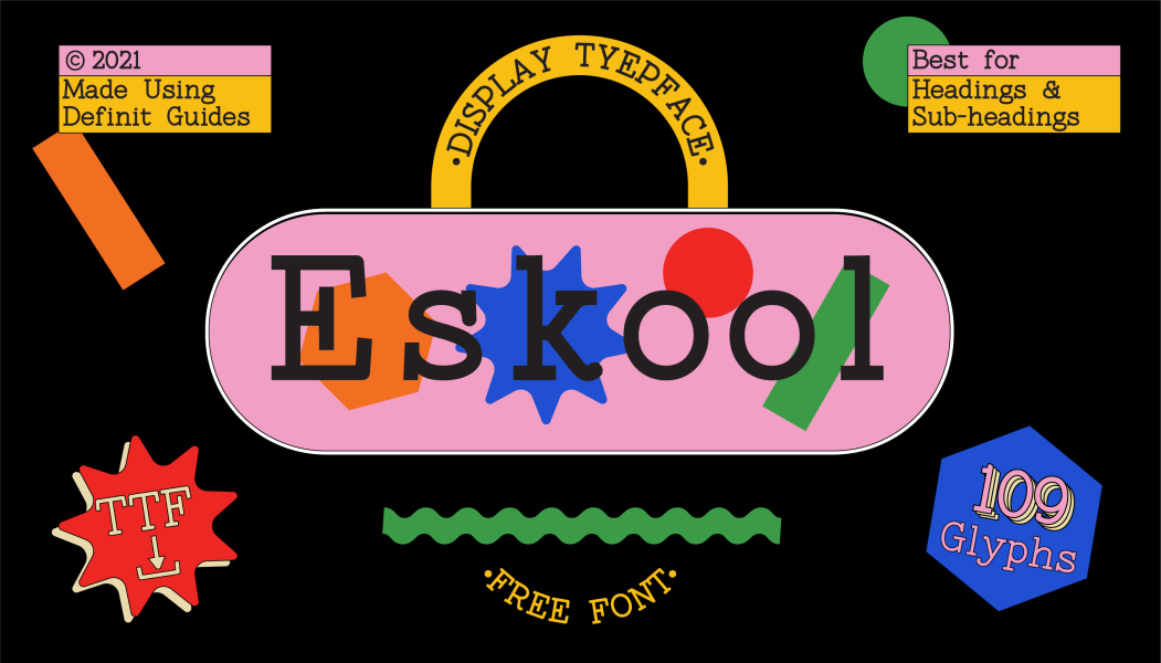 Eskool Font · 1001 Fonts