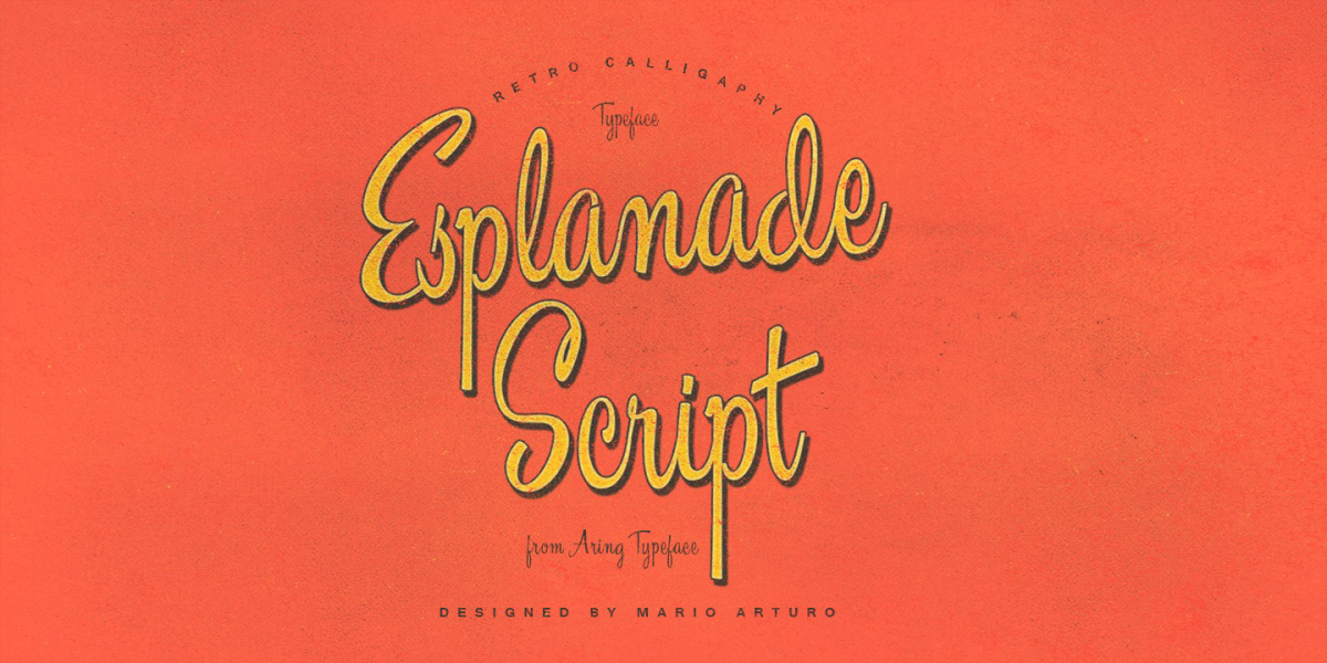 Esplanade Script PERSONAL USE Font · 1001 Fonts