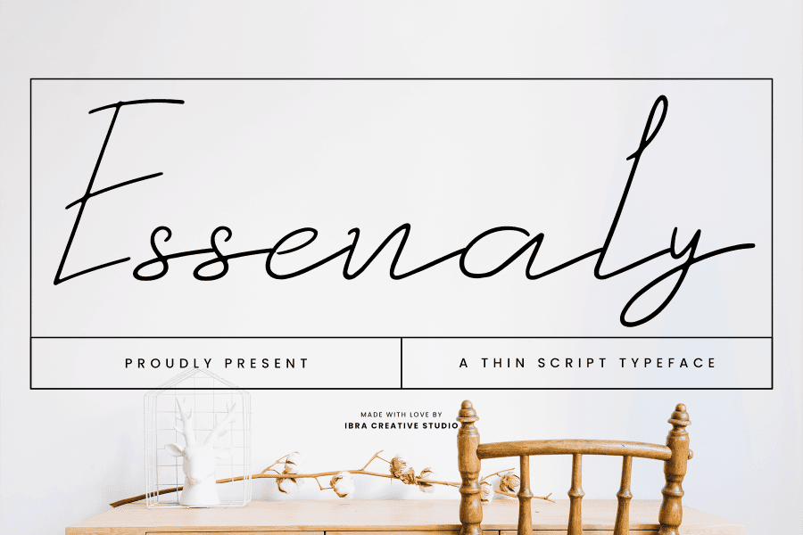 Essenaly Personal Use Font · 1001 Fonts