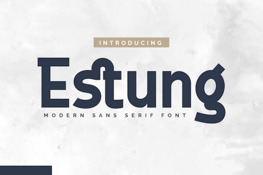 Estung Font · 1001 Fonts