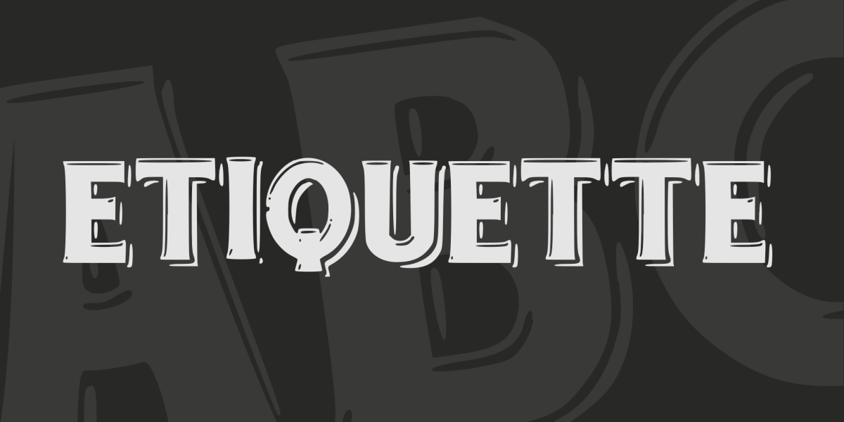 etiquette Font · 1001 Fonts