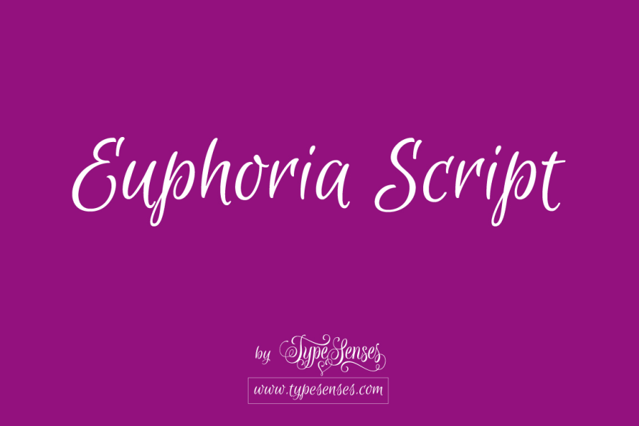 Euphoria Script Font · 1001 Fonts