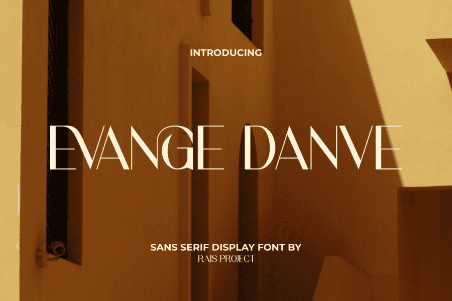 Evange Danve Demo Font · 1001 Fonts
