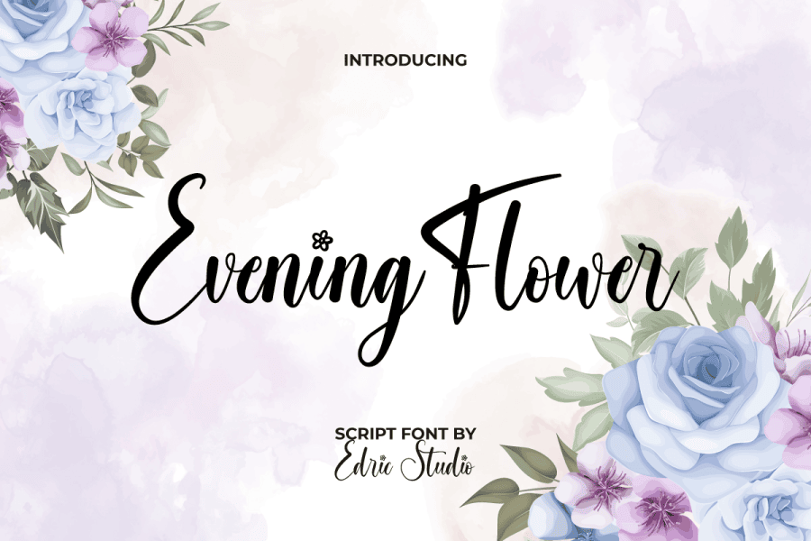 Evening Flower Demo Font · 1001 Fonts