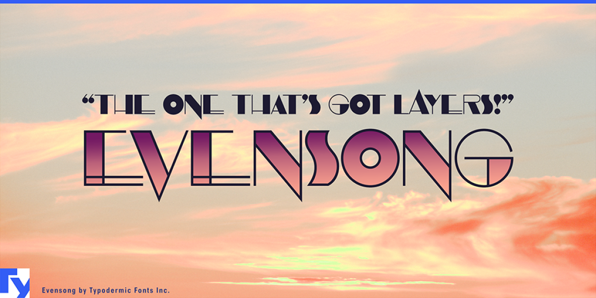 Evensong Font · 1001 Fonts