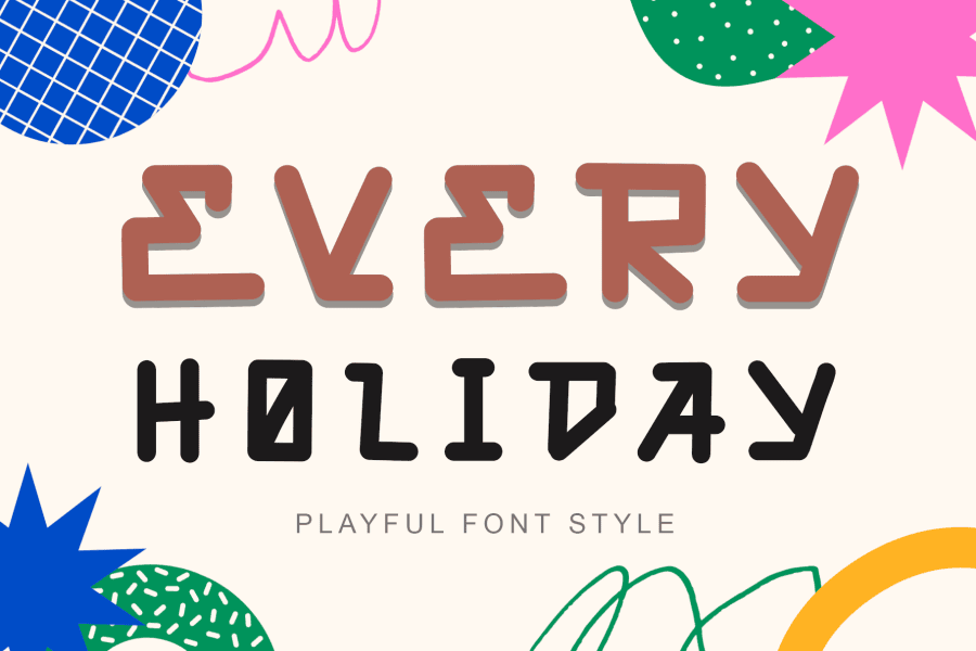 Every Holiday Demo Font · 1001 Fonts