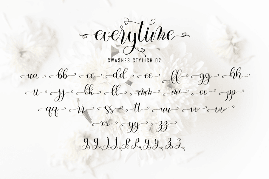 Everytime Script Font · 1001 Fonts