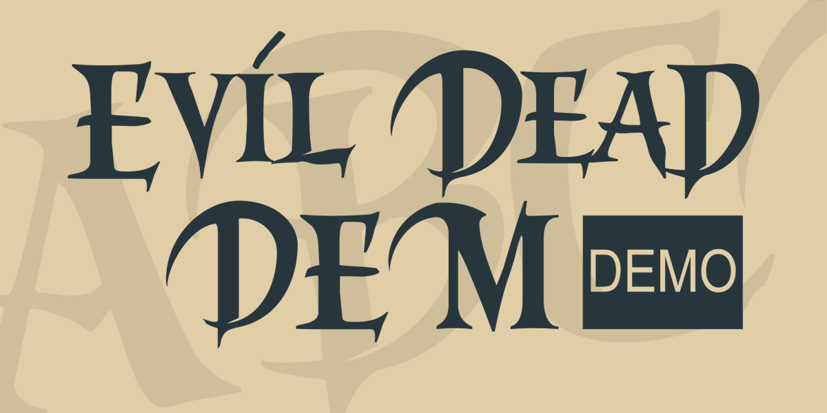 Evil Dead 3 DEMO Font · 1001 Fonts