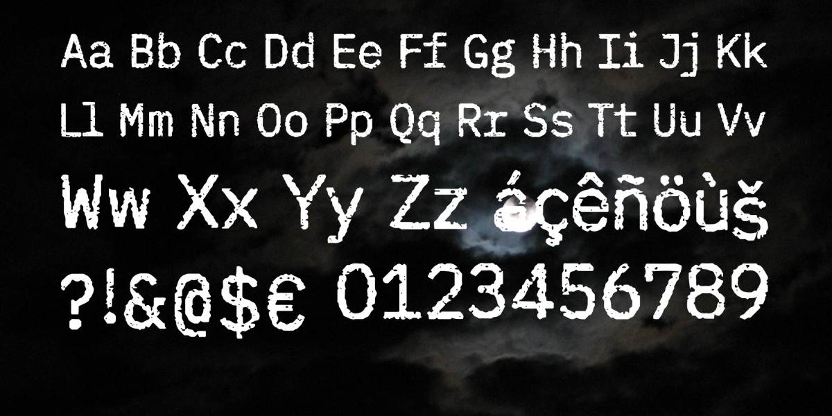 Evil Typewriter Font · 1001 Fonts