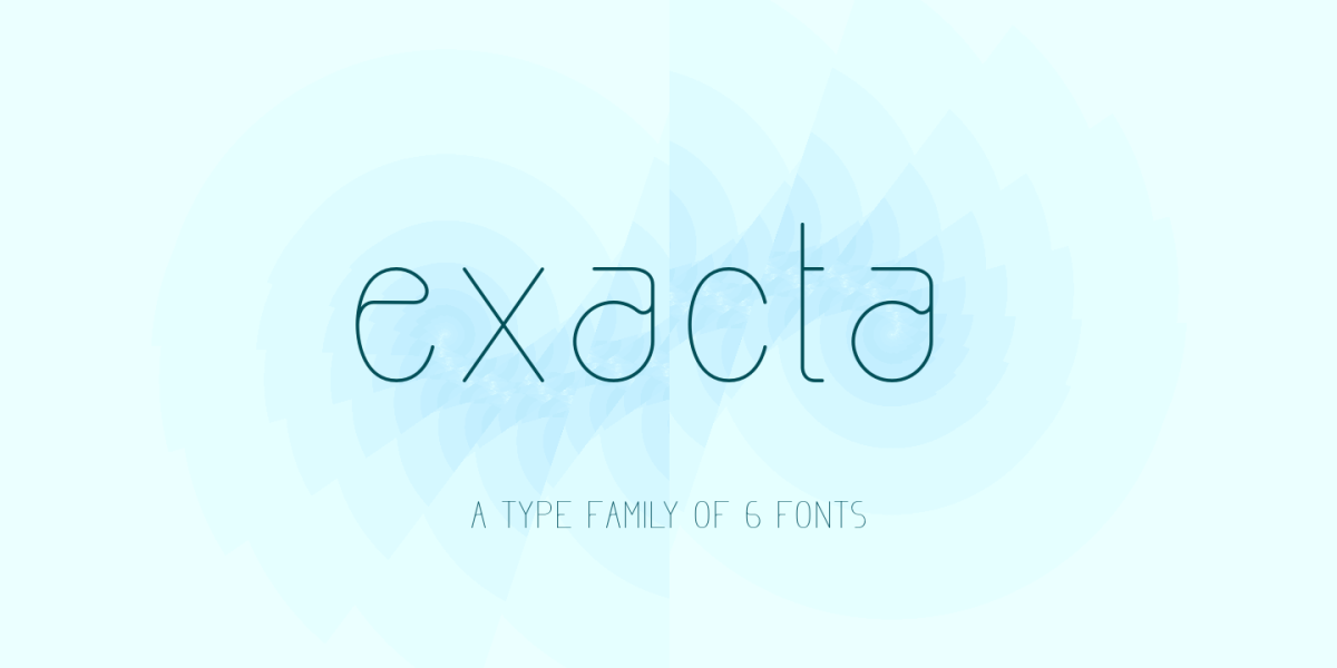 Exacta Font Family · 1001 Fonts