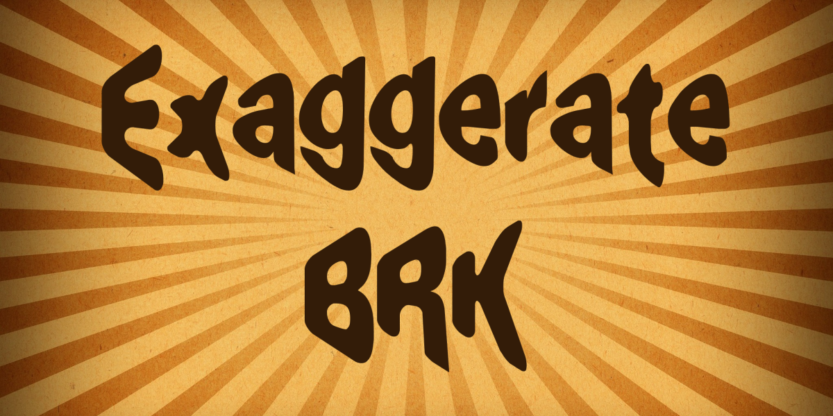 Exaggerate BRK Font · 1001 Fonts