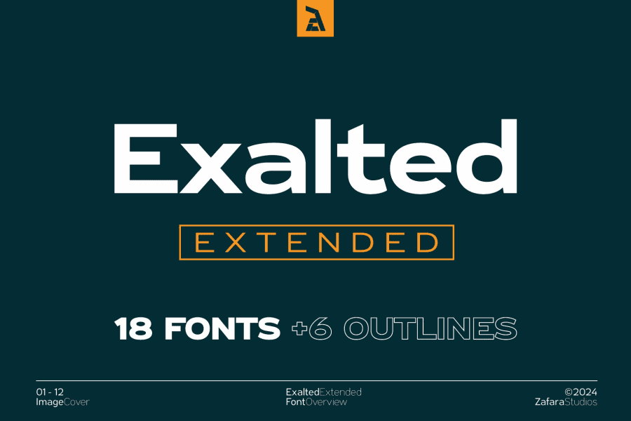 Exalted Ex DEMO Font · 1001 Fonts
