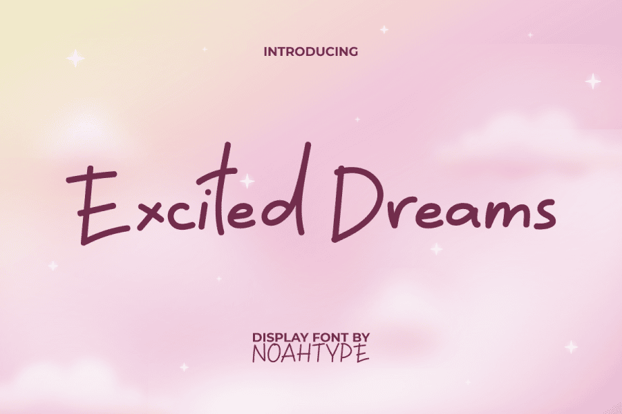 Excited Dreams Demo Font · 1001 Fonts