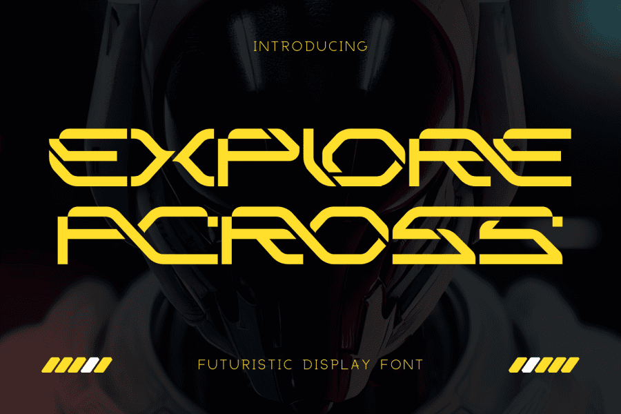 EXPLORE ACROSS DEMO Font · 1001 Fonts