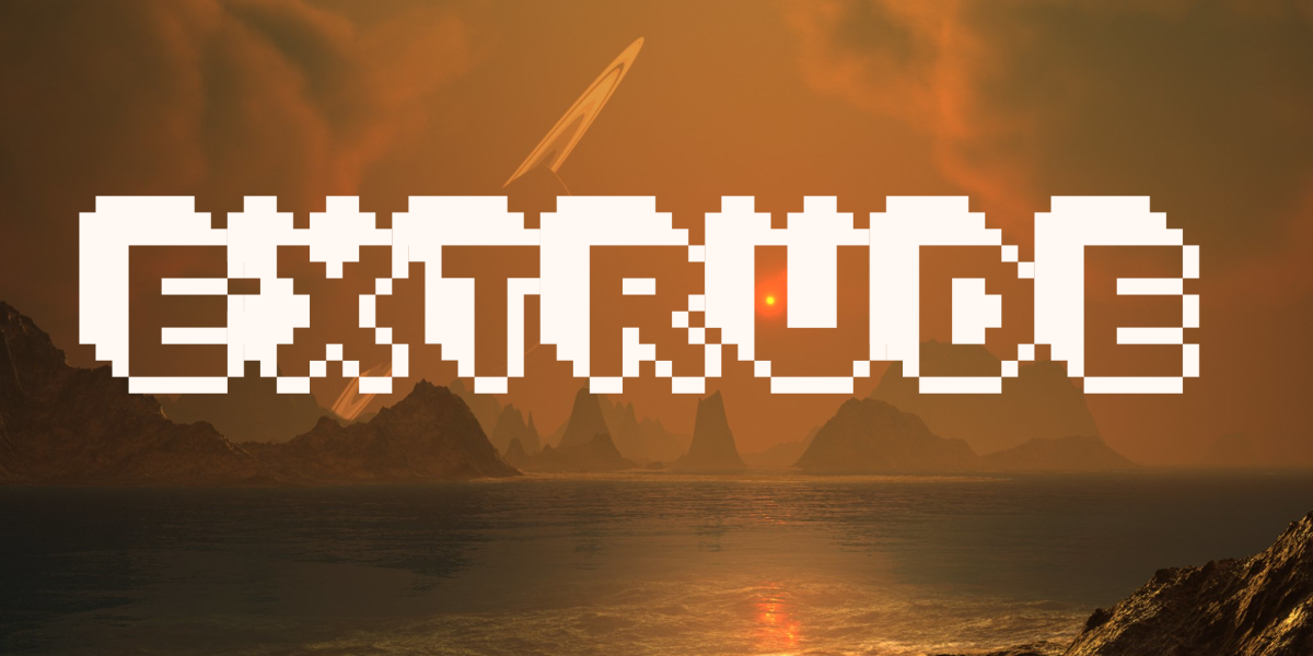 Extrude Font · 1001 Fonts