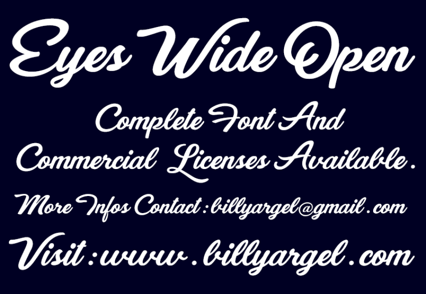 Eyes Wide Open Font Family · 1001 Fonts