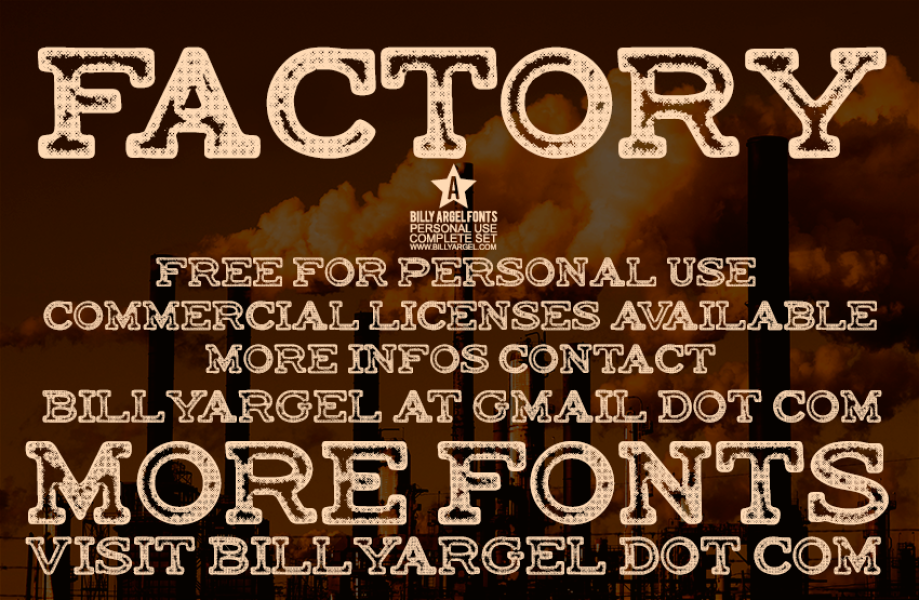 FACTORY Font · 1001 Fonts