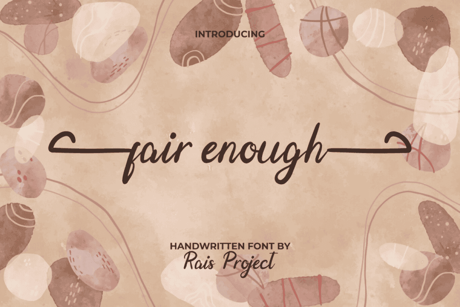 Fair Enough Demo Font · 1001 Fonts