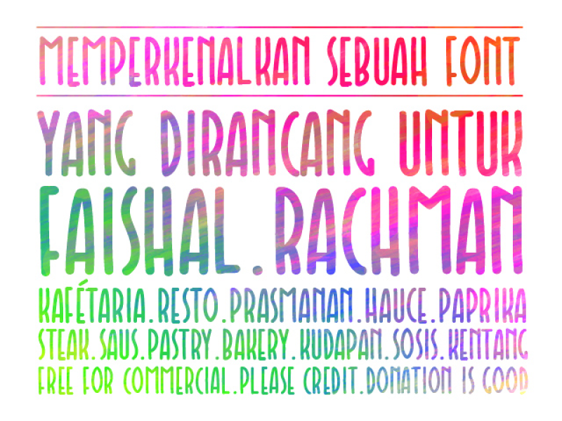 Faishal Font · 1001 Fonts