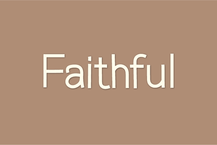 Faithful Font · 1001 Fonts