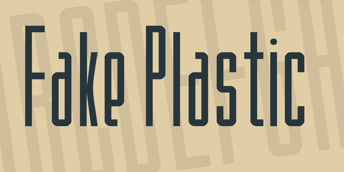 Fake Plastic Font · 1001 Fonts