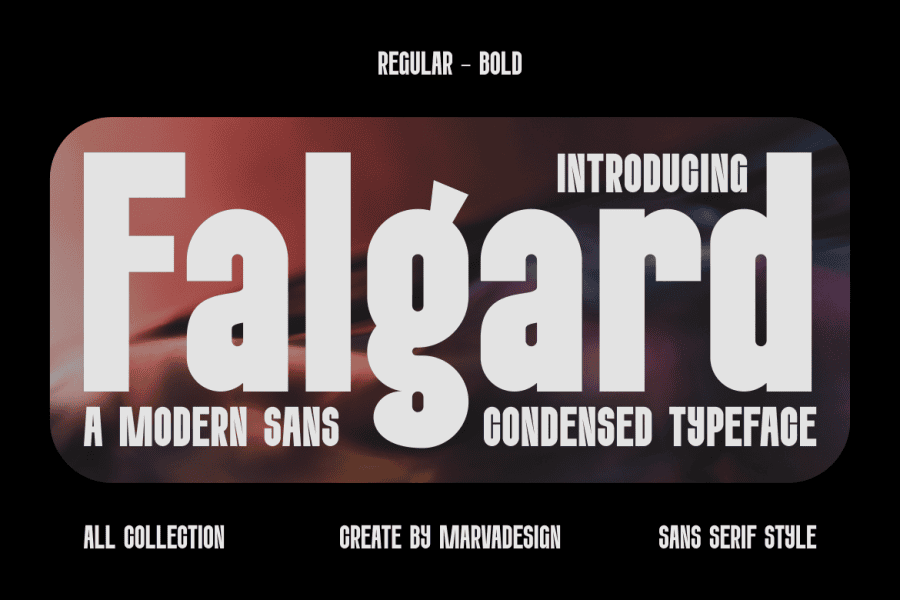 Falgard Font Family · 1001 Fonts