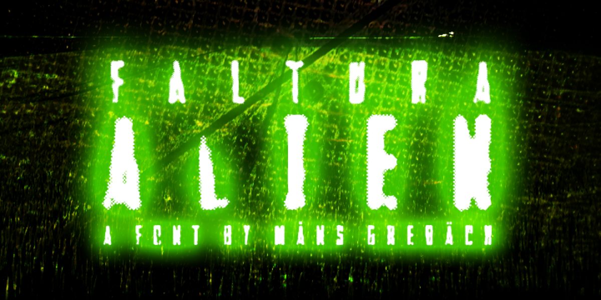 Faltura Alien Font · 1001 Fonts