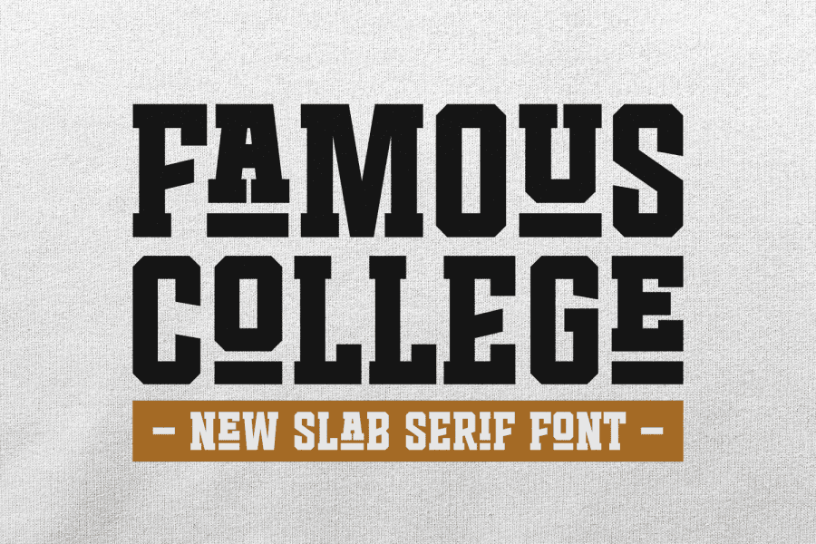 Famous College Font Family · 1001 Fonts