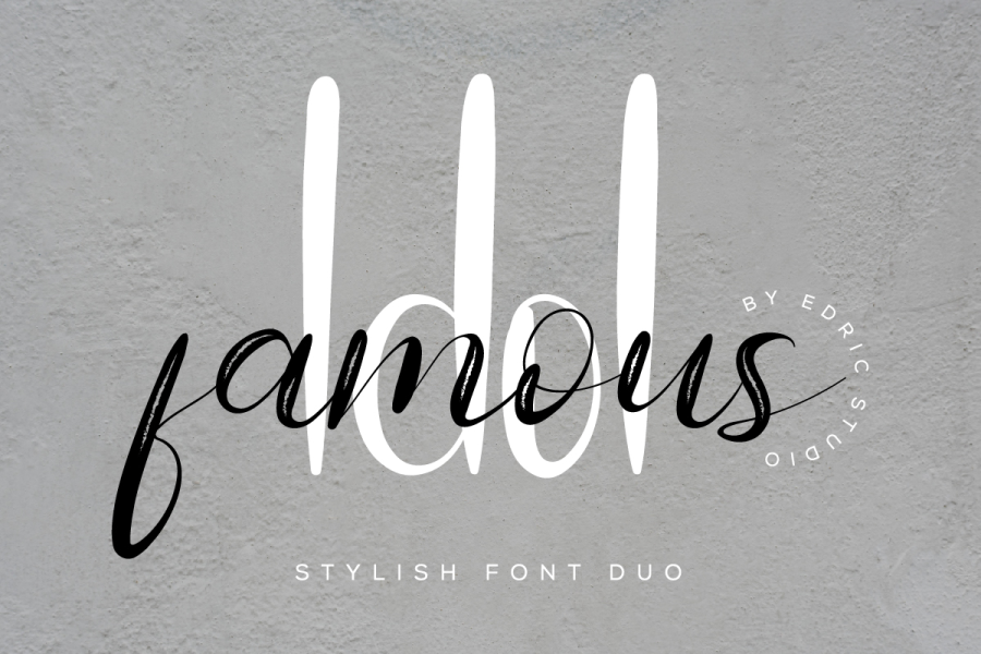 Famous Idol Demo Font Family · 1001 Fonts