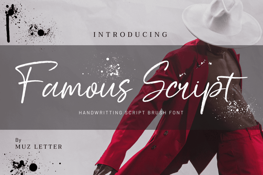 Famous Script Font · 1001 Fonts