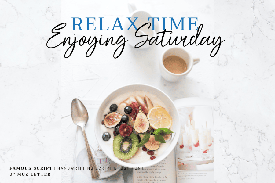 Famous Script Font · 1001 Fonts