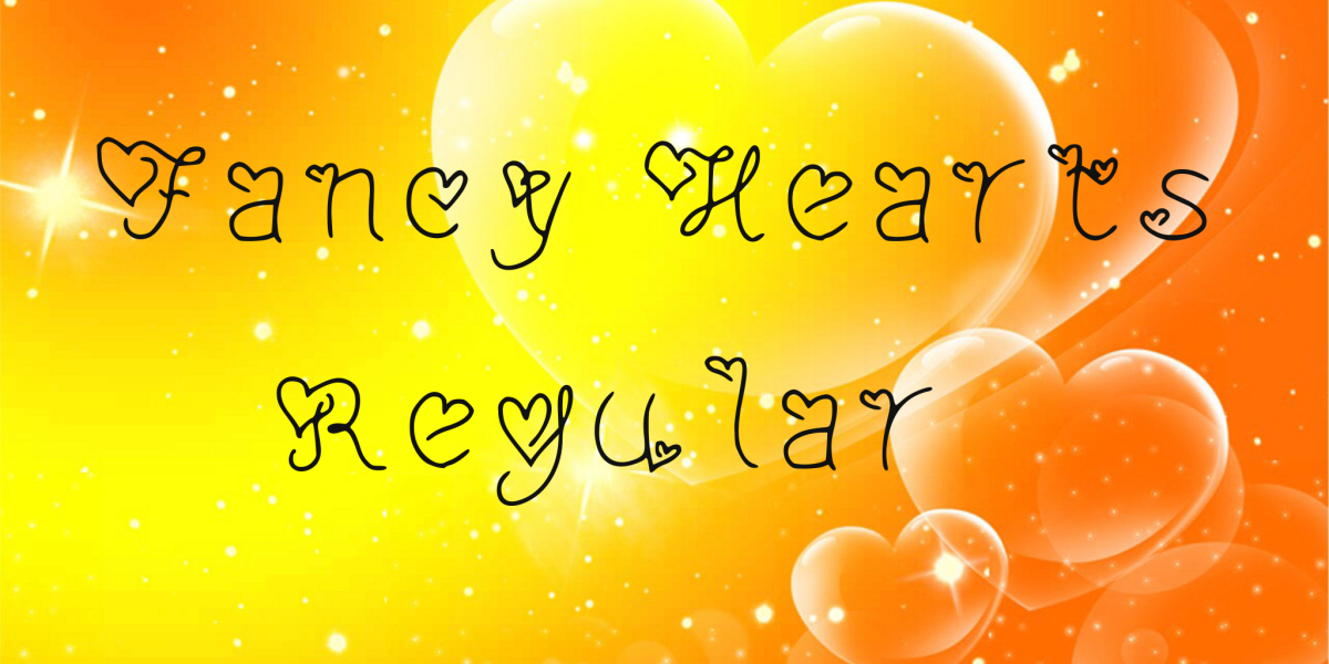 Fancy Hearts Font · 1001 Fonts