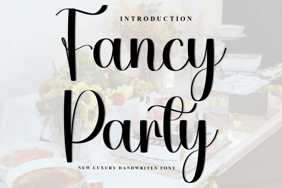 Fancy Party Font · 1001 Fonts