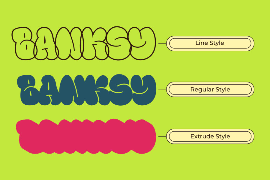 Fanky Bubble Font Family · 1001 Fonts