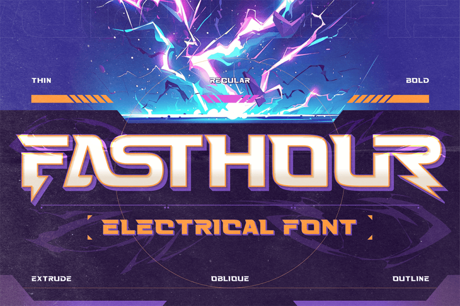 Fasthour Font · 1001 Fonts