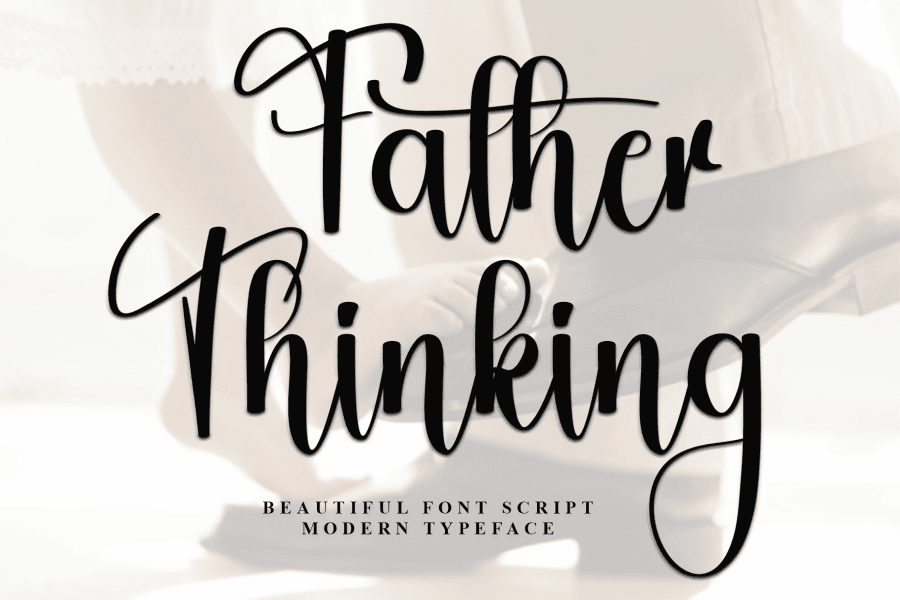 Father Thinking Font · 1001 Fonts