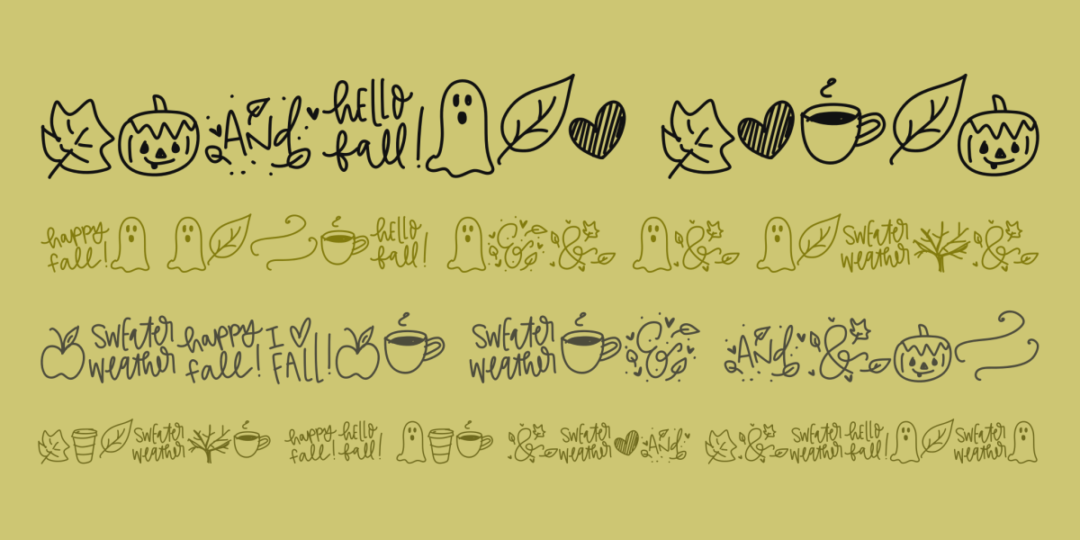 Fb autumn doodles Font · 1001 Fonts