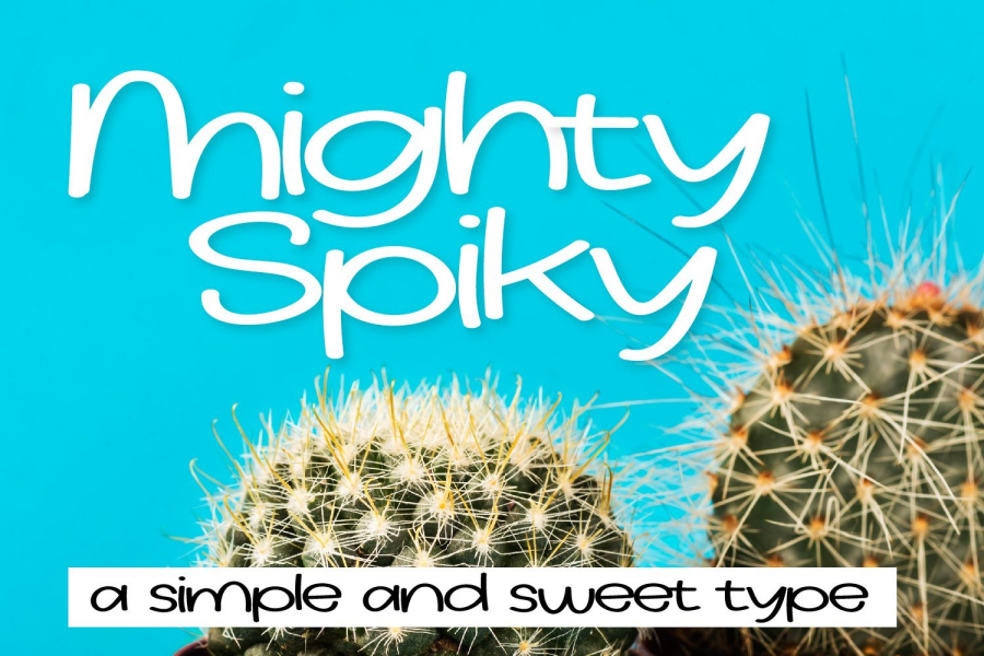 FBMightySpiky Font · 1001 Fonts