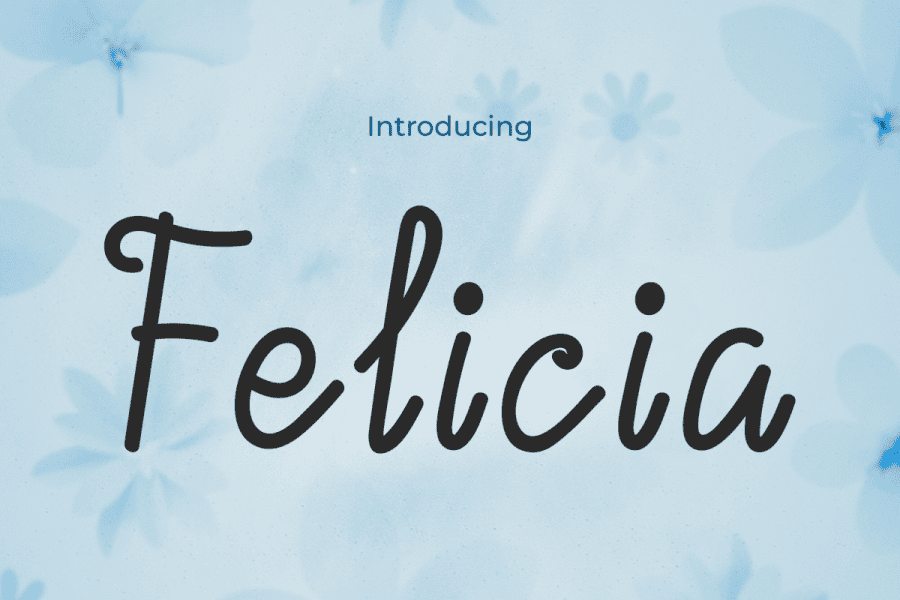 Felicia Font · 1001 Fonts