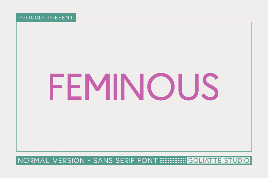 Feminous Font · 1001 Fonts