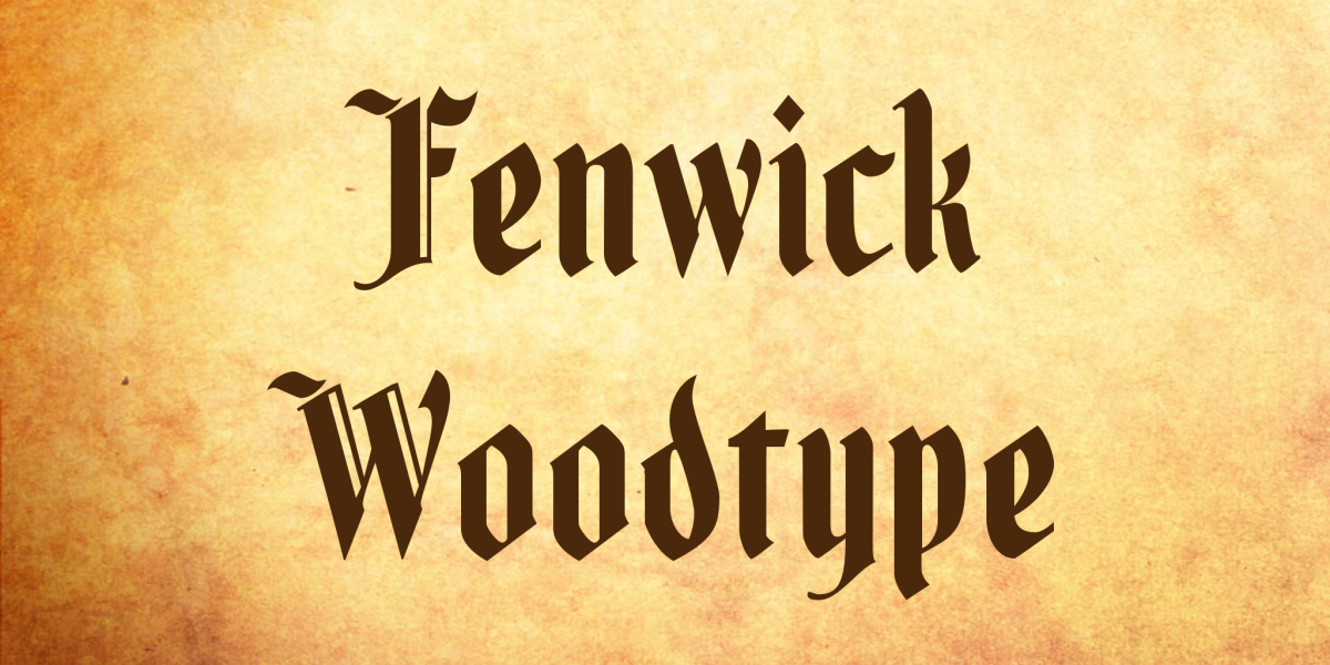 Fenwick Woodtype Font · 1001 Fonts