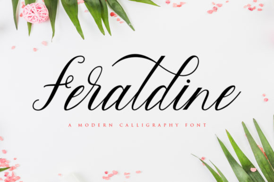 Feraldine Script Font · 1001 Fonts